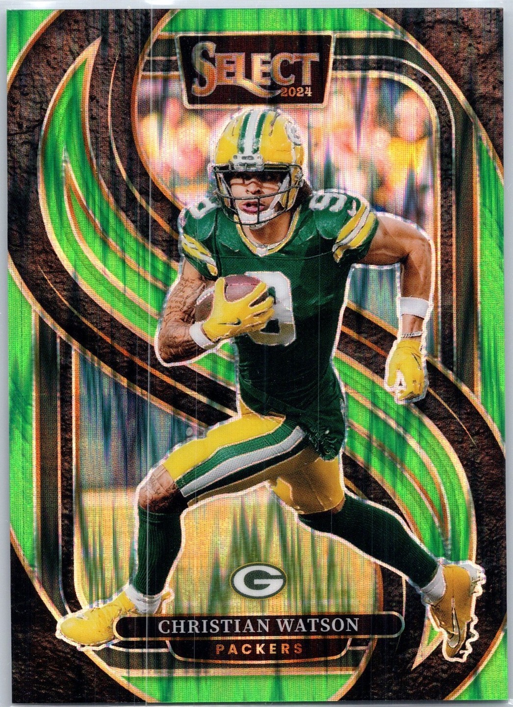 2024 Panini Select - Premier Level Christian Watson #138 Neon Green ...