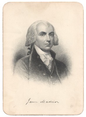 1882 Trautman Presidents of the United States James Madison Engraving ...