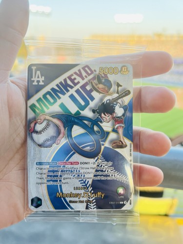 DODGERS X ONE PIECE COLLAB PROMO CARD MONKEY D. LUFFY 07/03/25 🔥 | eBay