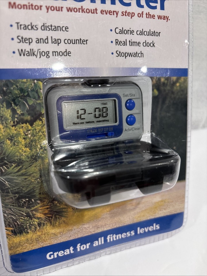 Mabis Healthcare mini calorie pedometer NEW Diet exercise counter jog ...