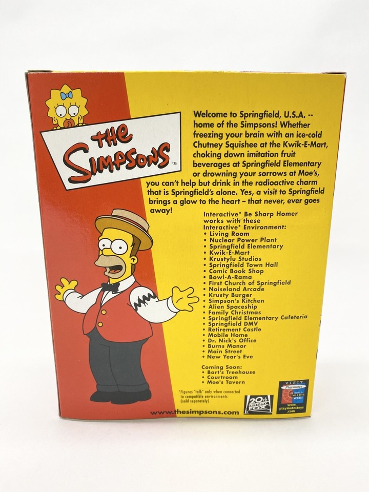 The Simpsons World Of Springfield Be Sharp Homer Playmates | eBay