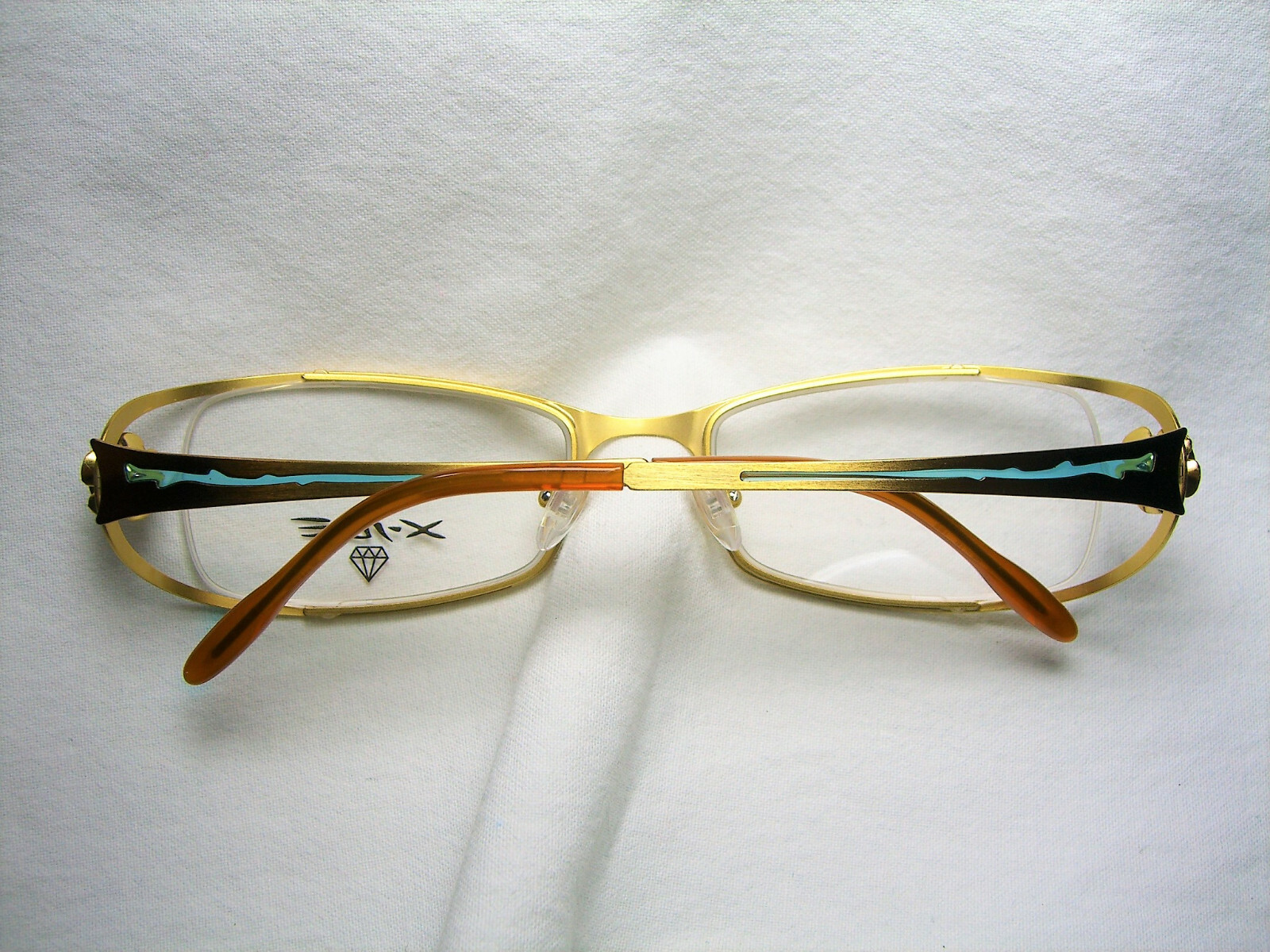 X-IDE eyeglasses Gold plated oval square women's frames NOS hyper ...