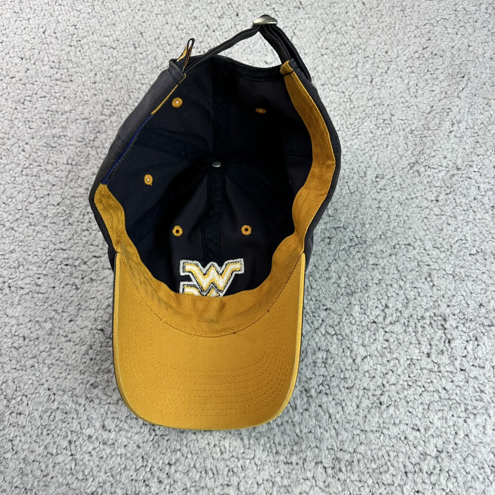 West Virginia University Hat Cap Blue WVU Top of the World Adjustable ...