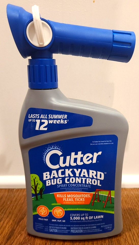 Cutter Backyard Bug Control Spray Concentrate, Fleas,Mosquito Repellent ...
