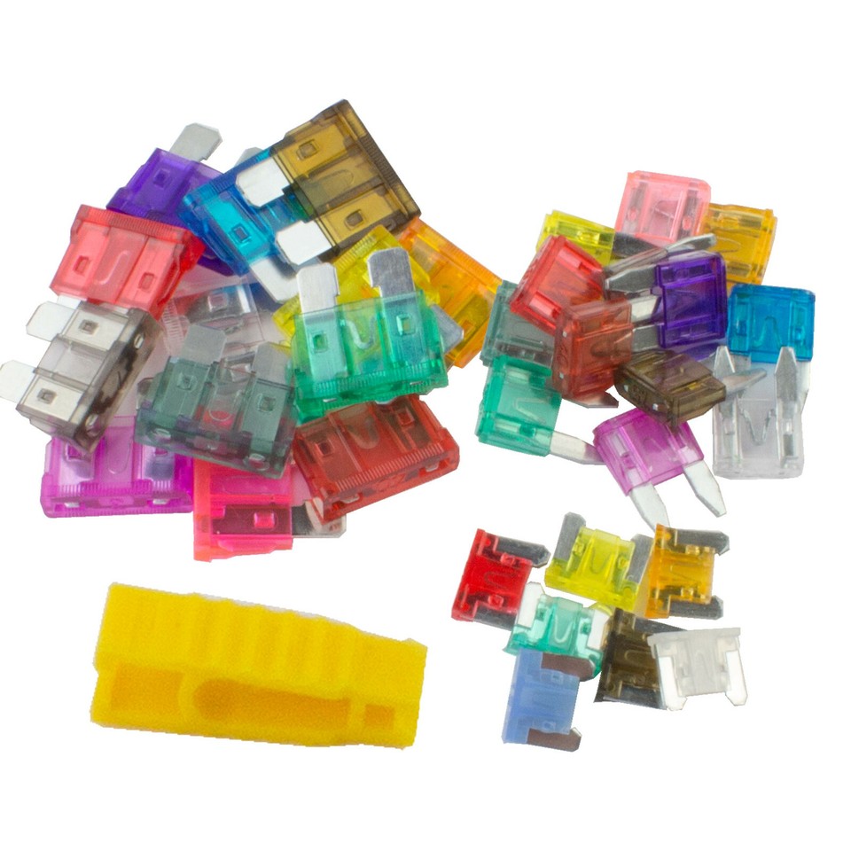 33 Pieces 1 - 40 AMP ATC & MINI Fuse 5 - 30 amp LOW PROFILE combo kit W ...