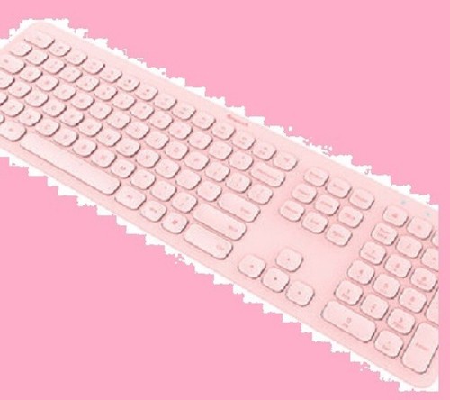 pink used surf onn. wireless keyboard and mouse logic dual connectivity ...