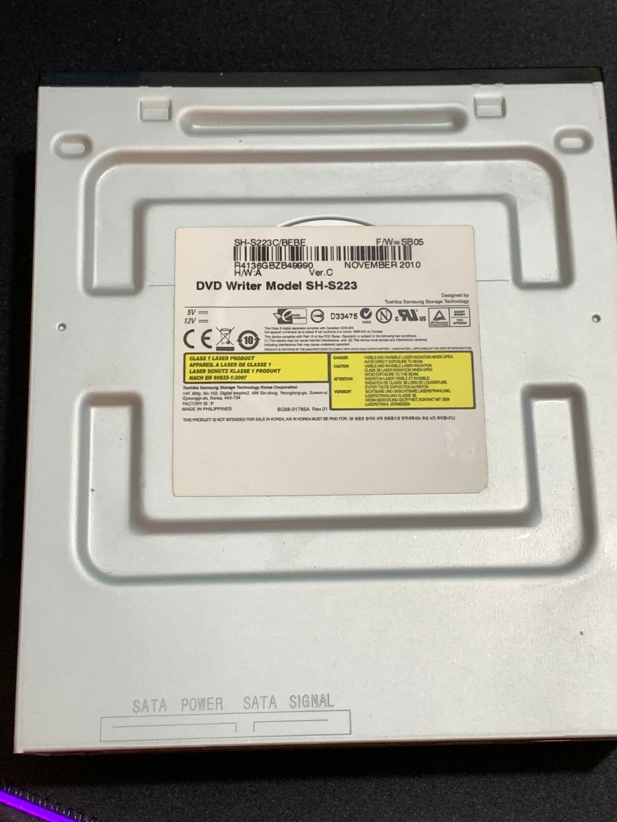 2x Toshiba Samsung Super Writemaster DVD Writer Model SH-S223 SpeedPlus ...