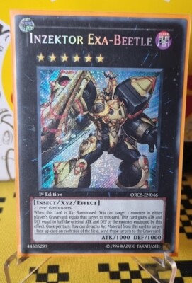 yugioh - INZEKTOR EXA BEETLE 1st Edition secret rare ORCS-EN046 | eBay ...