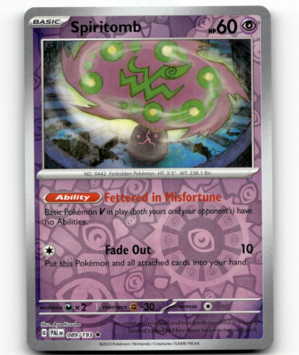 Pokemon Spiritomb Reverse Holo Paldea Evolved 089/193 | eBay