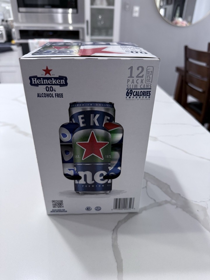 12PACK: Heineken BEER Zero Non Alcohol- FREE Drink 11.2 oz slim cans Miller bud | eBay