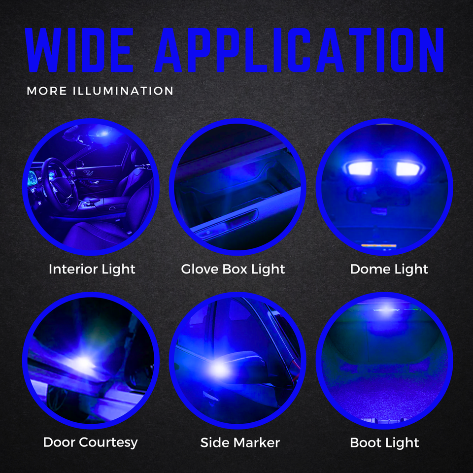 T10 CAR LED BULBS 501 ERROR FREE CANBUS 5 SMD XENON WHITE W5W SIDE ...
