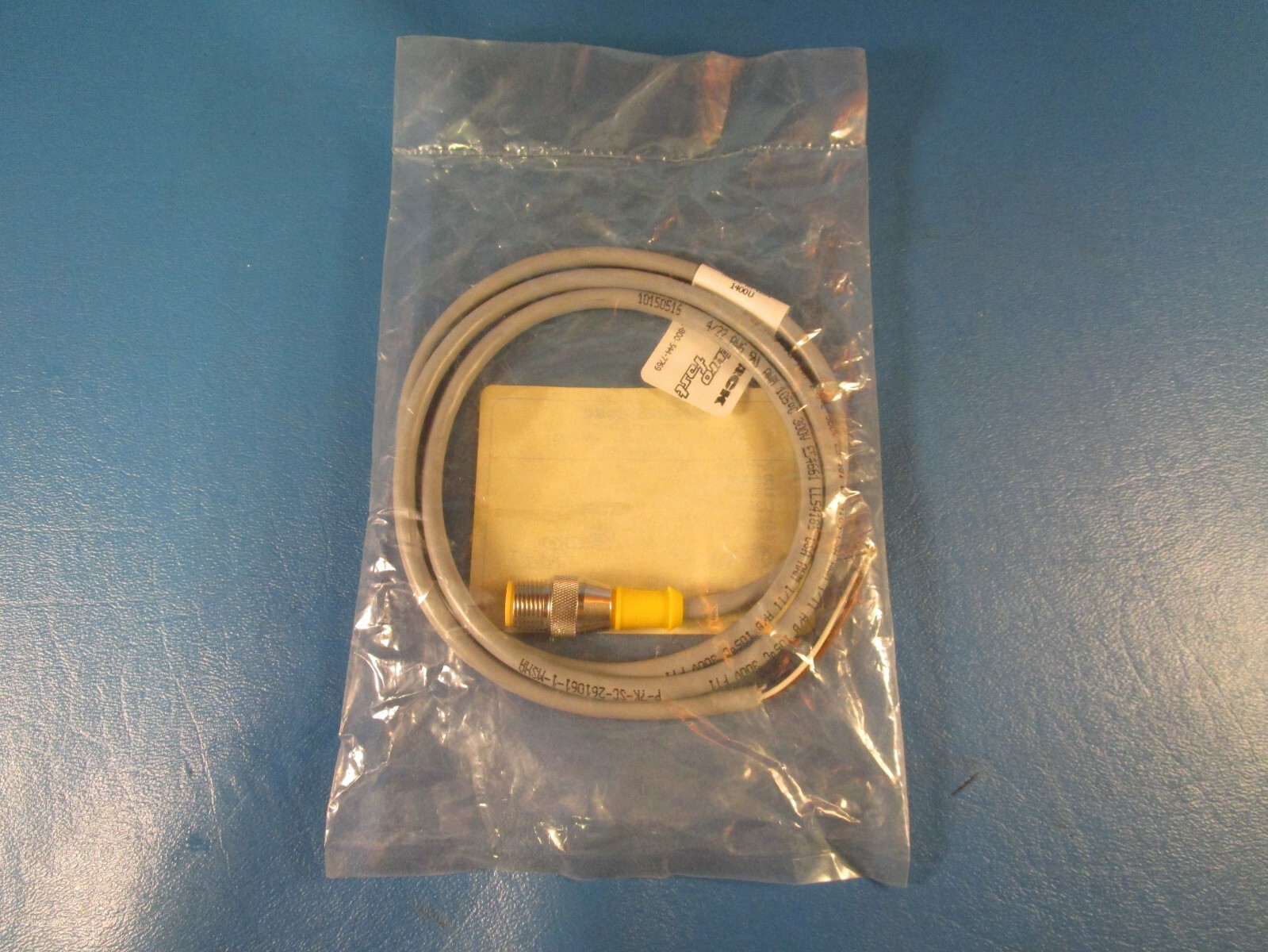 Turck RS 4.4T-1 Cordset, M12, Male Straight, 4 Wire, 1 Meter, PVC ...