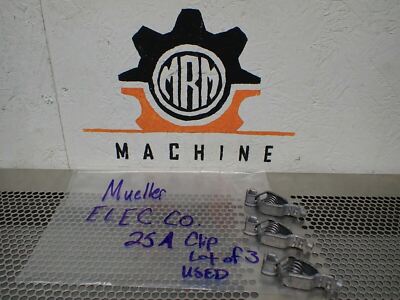 Mueller Electric Co. 25A Clips Used With Warranty (Lot of 3) | eBay