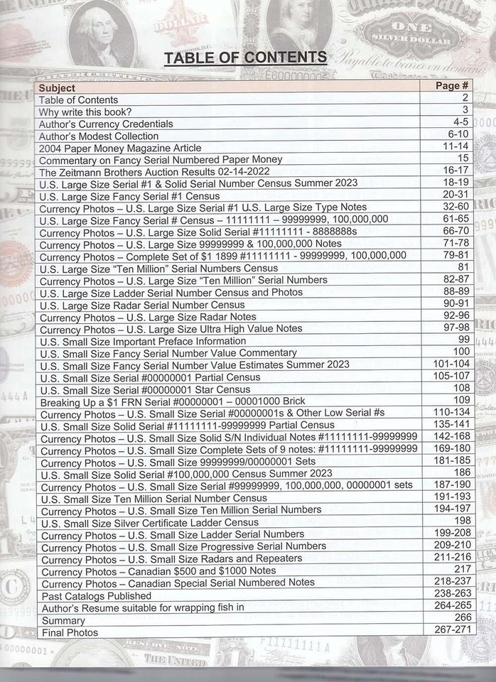 Special Serial Numbered Banknotes New Guide of Fancy Type / Low US ...