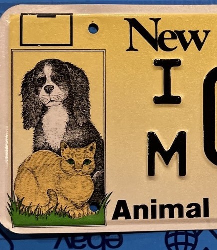 LICENSE PLATES Sample New Jersey animal, friendly dog, and cat | eBay