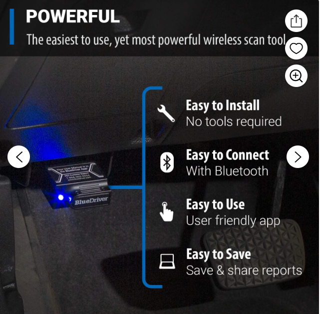 BlueDriver Pro OBD2 Bluetooth Car Diagnostic Scan Tool and Code Reader ...
