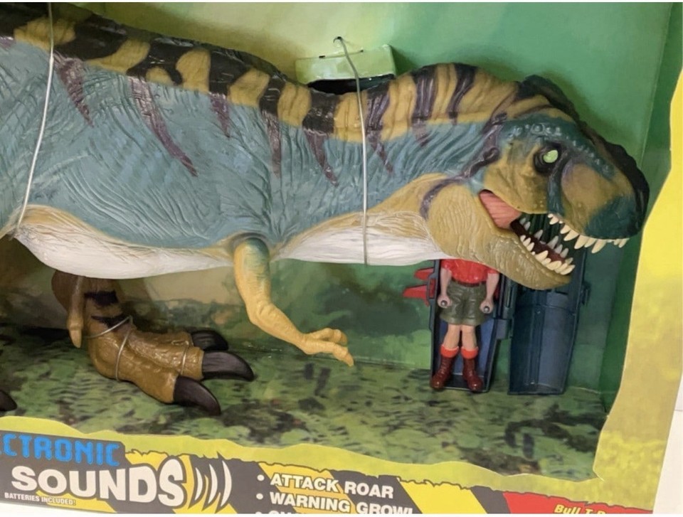 Jurassic Park Lost World Electronic Bull T-Rex Kenner 1996 action ...