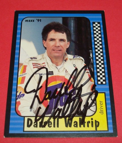 🚗 1991 MAXX #17 NASCAR HOF DARRELL WALTRIP AUTO Legendary Signature 🚗 ...