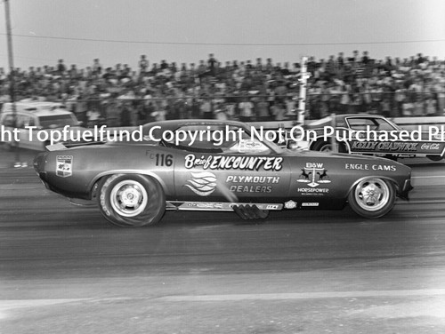 Brief Encounter Joe Jacono Kelly Chadwick Circa 1971 NHRA Funny Car ...