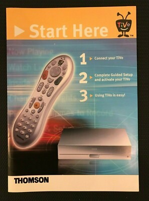 Thomson Tivo Start Here Vintage Booklet | eBay