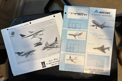 Aero Mini toy plane Promo sheets Lot Of 2 | eBay