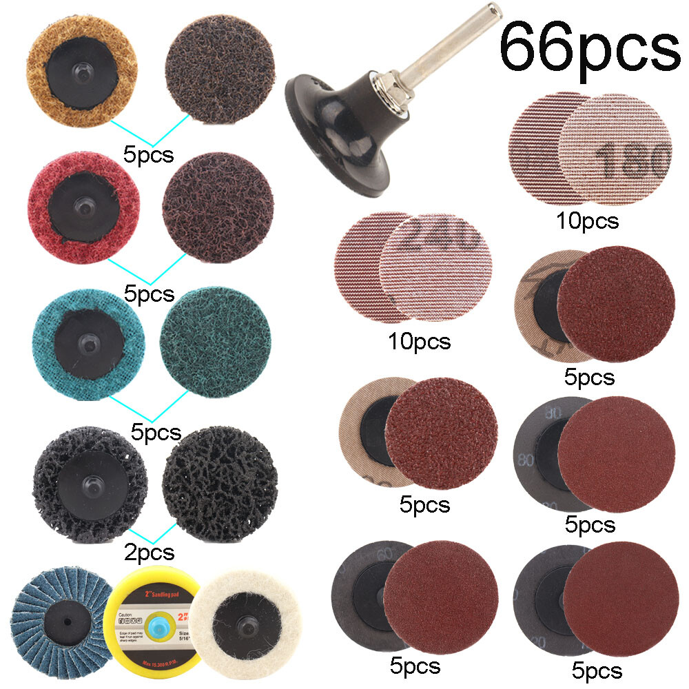 2inch Sanding Discs R-type Roll Lock Surface Sanding Buffing Pad Wheels ...