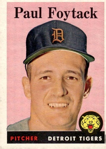 1958 Topps Set-Break #282 Paul Foytack NR-MINT *RASCOCARDS* | eBay