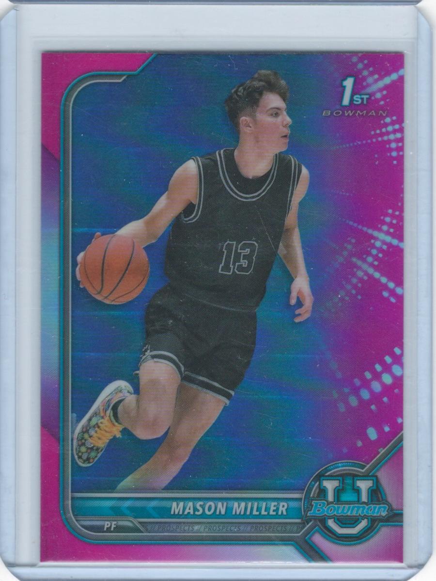 Mason Miller 2021-22 Bowman University #15 Pink Creighton Bluejays | eBay