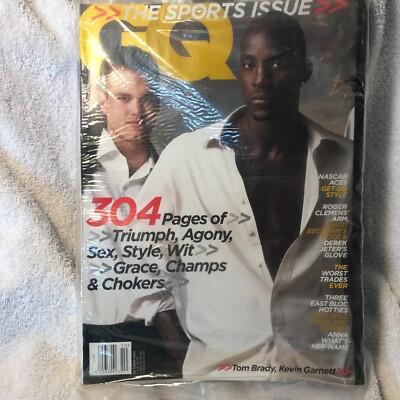 Vintage GQ The Sports Issue - October 2002 - Sealed mailing plastic | eBay