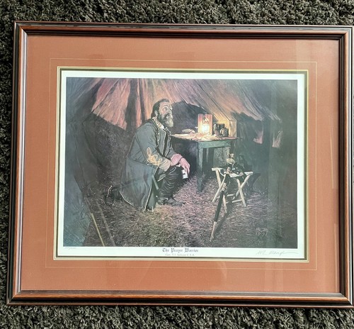 The Prayer Warrior William L. Maughan 1991 1500/1500 - Framed - With ...