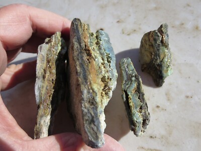 3318 VARIQUOISE ROUGH, PRINCE 4 MINE, NV. TURQUOISE VARISCITE. EX OLD ...