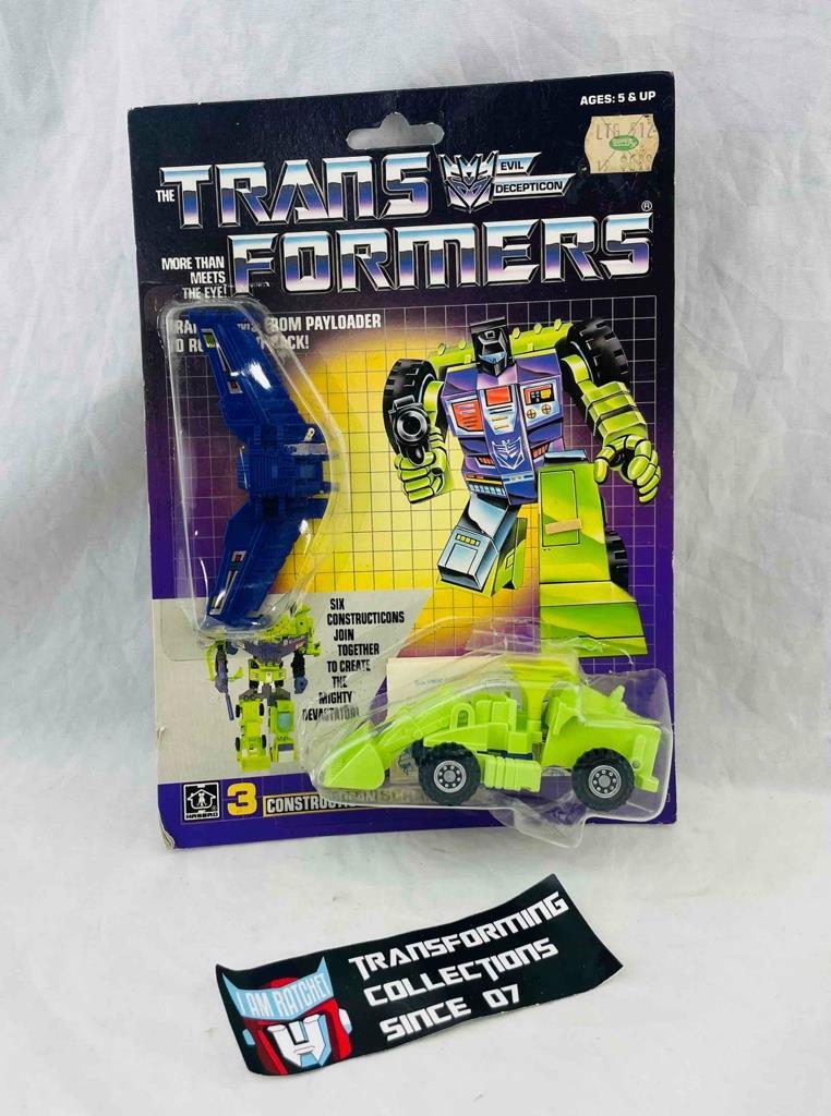 Transformers Original G1 1985 Constructicon Scrapper Complete w/ Card ...