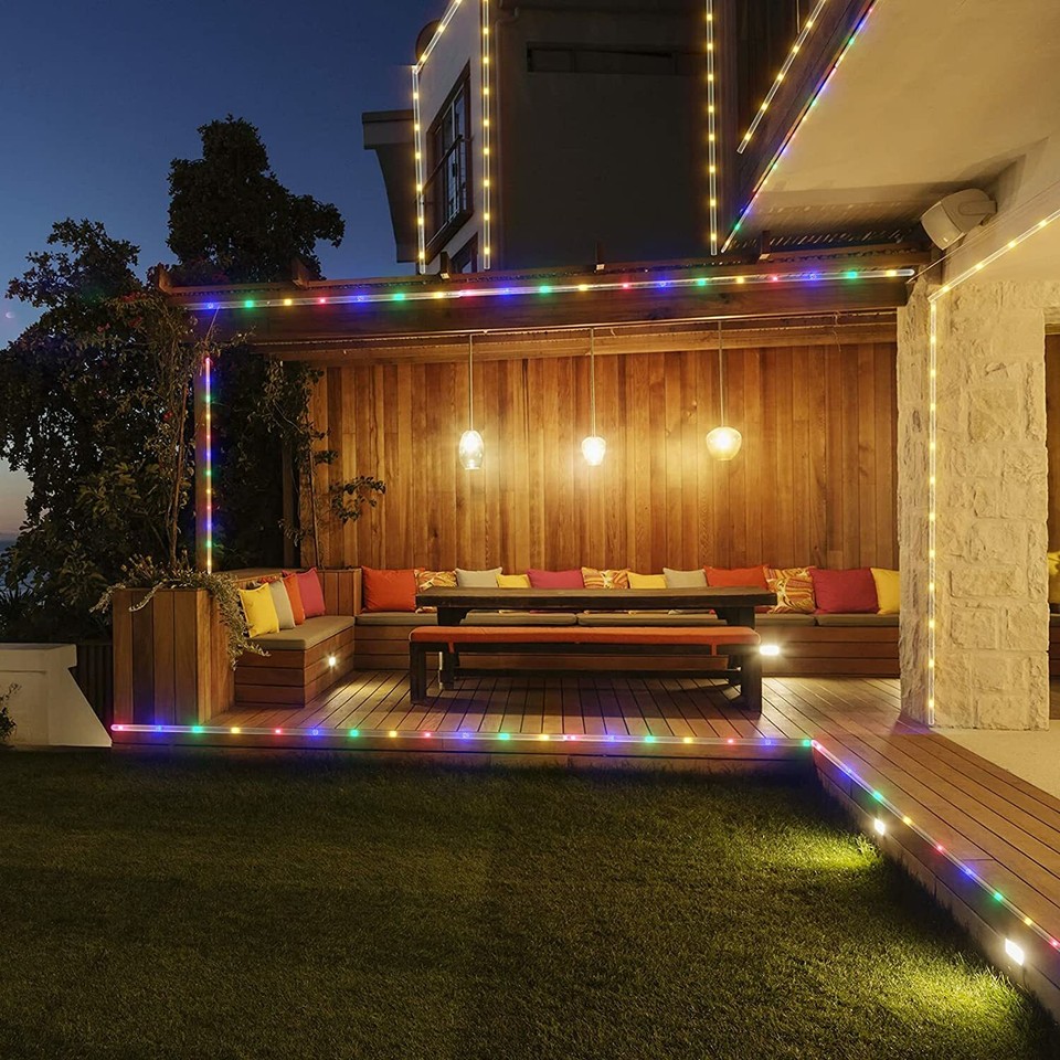 Solar String Lights Outdoor Rope Lights 100 LED For Garden Fence Yard ...