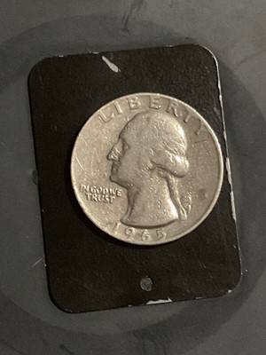 1965 Washington Quarter No Mint Mark- Coin Press Letter Error - Rare US ...