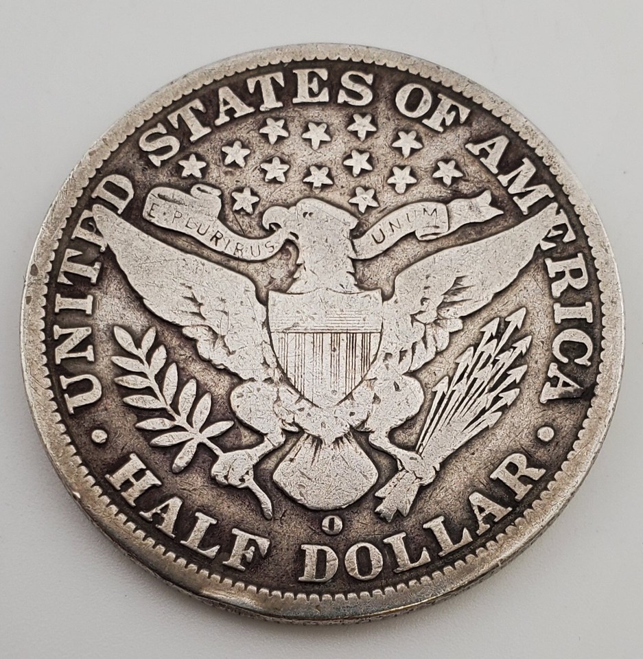 1909 O Barber Half Dollar Us Silver Coin F Fine Details | eBay