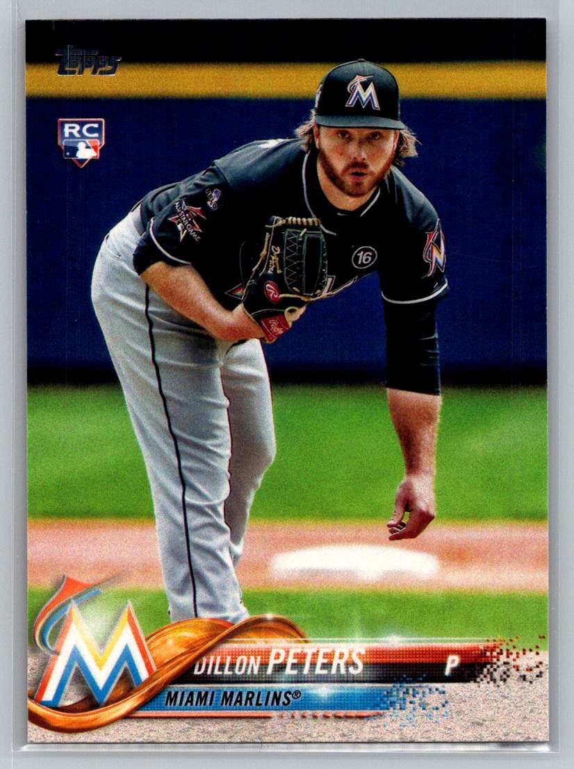 2018 Topps Rookie RC #224 Dillon Peters Miami Marlins Baseball Card | eBay