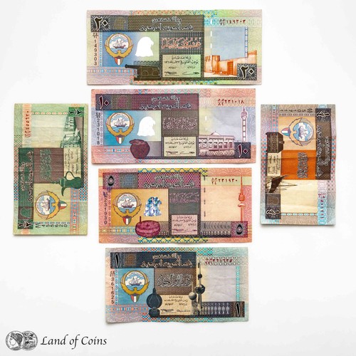 KUWAIT: Set of 6 Kuwait Dinar Banknotes. | eBay