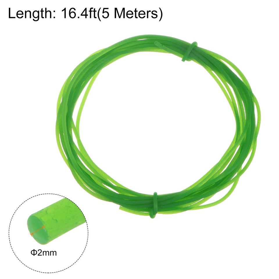 Round Belts 2mm Dia 5 Meters Length Rough Surface PU Polyurethane ...