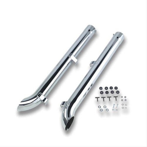 Hooker Exhaust Side Pipes Steel Chrome 4" Inlet 46" Length Chevy ...
