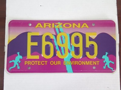 Vintage Arizona License Plate Protect Our Environment '90s | eBay