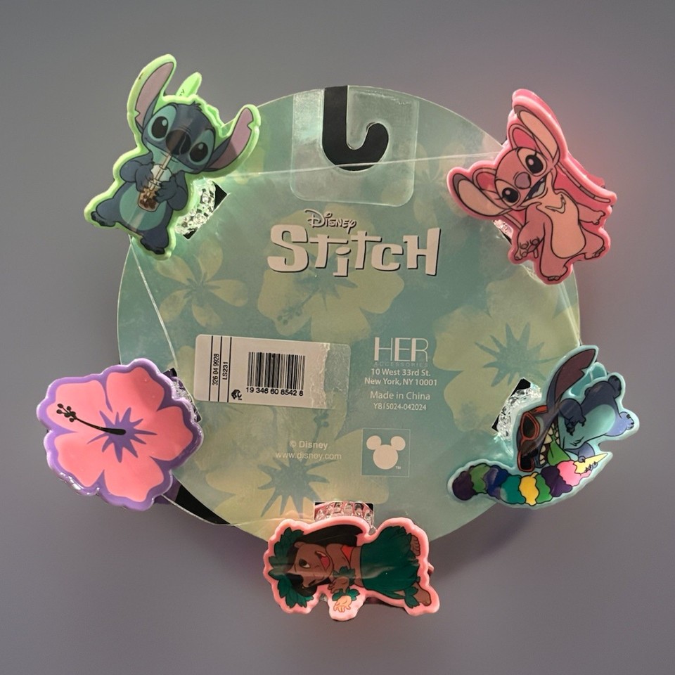 Disney STITCH — 5 Hair Clips. Stitch And Friends. So Cute! | eBay