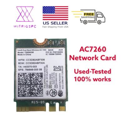 Intel Dual Band Wireless-AC 7260 7260 WiFi Bluetooth 4.0 Network Card ...