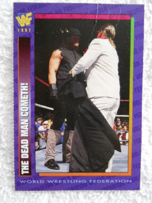 1997 WWF Magazine Titan Trading Sports Card THE DEAD MAN COMETH! #131 ...