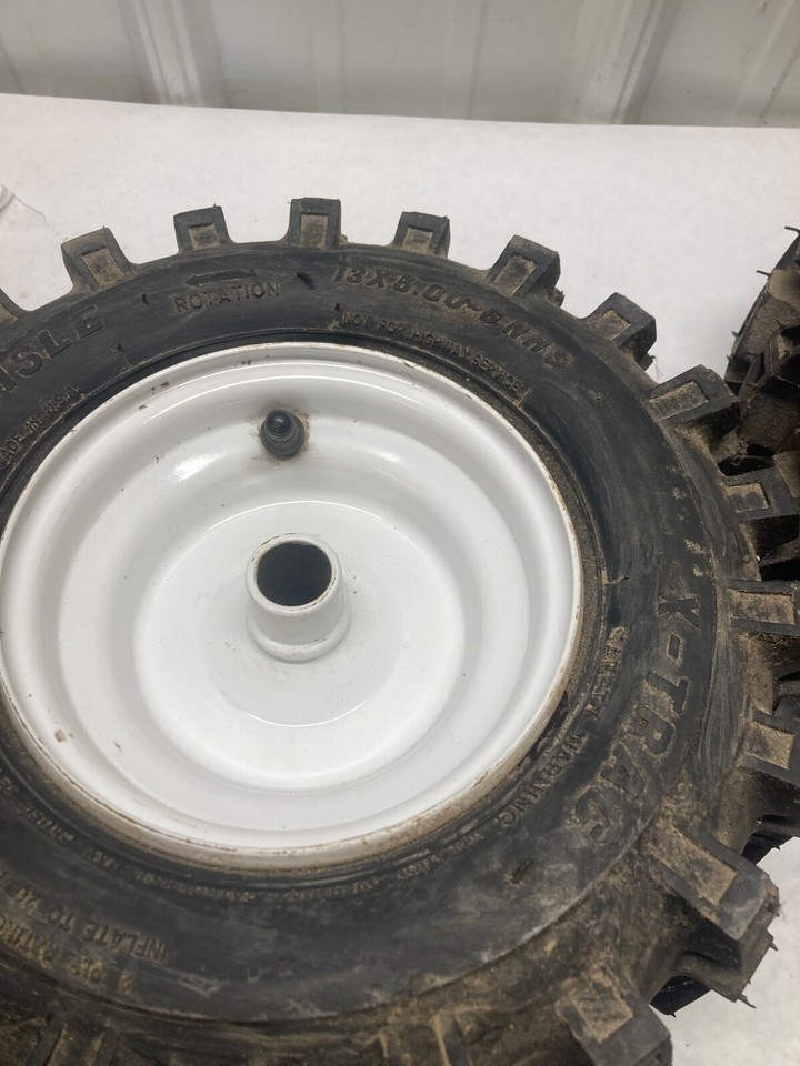 13x 5.00-6 NHS Snow Blower Thrower TIRE RIM WHEEL ASSEMBLY X-TRACK ...
