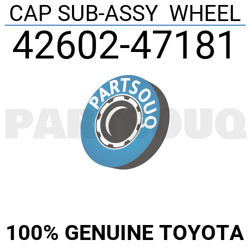 4260247181 Genuine Toyota CAP SUB-ASSY WHEEL 42602-47181 | eBay