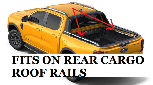 2x165CM CROSS BARS ROOF RACKS For FORD RANGER WILDTRAK 2022-2025 Rear ...