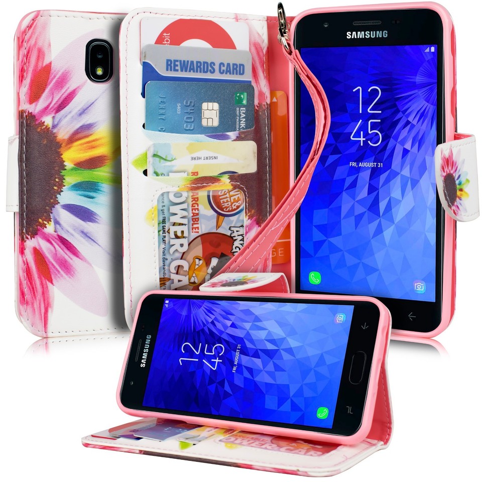 For Samsung Galaxy J7 REFINE 2018 J737 Card Slot Holder PU Leather ...