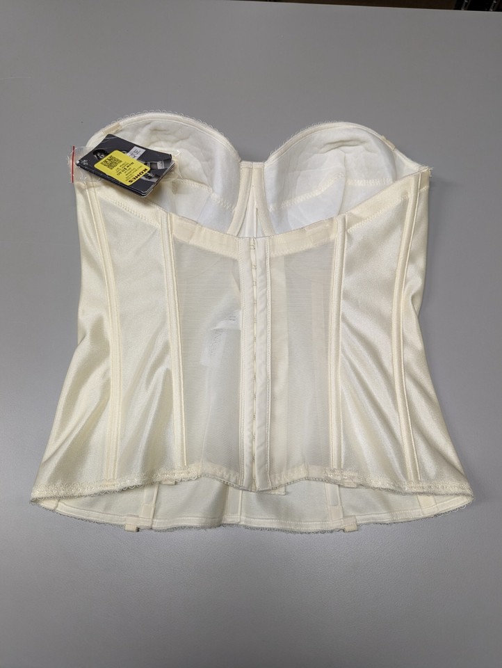 Dominique Apparel Women's Low Back Longline Corset Bra- Ivory | eBay