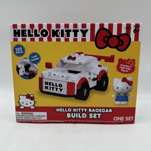 Sanrio Hello Kitty Racecar Build Set 132 pc includes Hello Kitty Figure ...