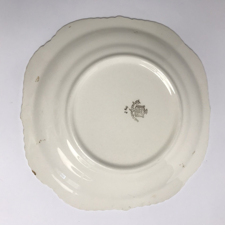 Vtg Harker Royal Gadroon Pottery IVY Dinner Set Scalloped Edge SET OF ...